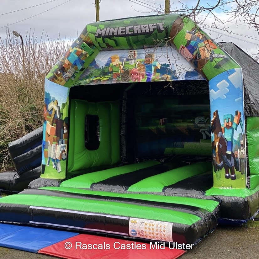 Minecraft Bounce & Slide Bouncy Castle | Antrim, Belfast & MoreEmbark